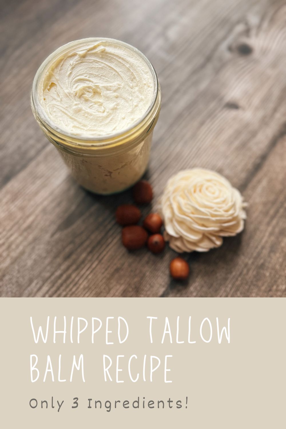 DIY Whipped Tallow Balm (Only 3 Ingredients!)